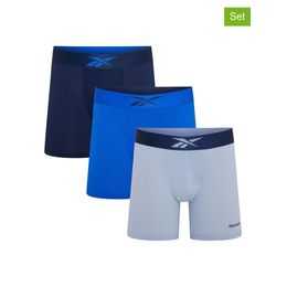 Reebok 3er-Set: Boxershorts "Rey" in Blau - 62% | Größe L | Herren-waesche