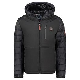 Geographical Norway Übergangsjacke "Cortez" in Schwarz - 70% | Größe S | Herren-plussize