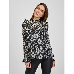 ORSAY Bluse in Schwarz/ Wei&szlig; - 61% | Gr&ouml;&szlig;e 38 | Damen-blusen