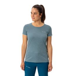 Funktionsshirt Vaude "WOMEN'S ESSENTIAL T-SHIRT", Damen, Gr. 44, blau (nordic blau), Obermaterial: 100% Polyester, slim fit normal, Rundhals, Shirts Funktionsshirt