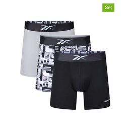 Reebok 3er-Set: Boxershorts in Schwarz/ Grau - 51% | Größe L | Herren-waesche