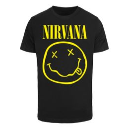 T-Shirt Merchcode "Merchcode Herren Nirvana Lithium Tee", Damen, Gr. 4XL, schwarz, 100% Baumwolle, unifarben, normal, Rundhals, Shirts T-Shirt