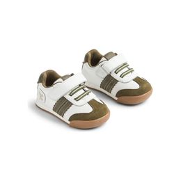 Wheat Leder-Sneakers "Spectra" in Weiß/ Khaki - 47% | Größe 23 | Babysneakers