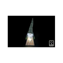 SiL Interiors LED-Dekoleuchte ''Santa'' in Hellbraun/ Grün - (H)39 cm - 40% | Lichterketten-dekobeleuchtung