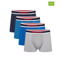 Reebok 4er-Set: Boxershorts in Dunkelblau/ Grau/ Blau - 65% | Größe L | Herren-waesche