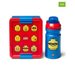 Lego 2tlg. Lunchset "Iconic" in Rot/ Blau - 33% | Aufbewahren-servieren