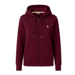 U.S. Polo Assn. Sweatjacke in Pflaume - 39% | Gr&ouml;&szlig;e L | Damen-sweatshirts-jacken