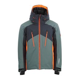 Peak Mountain Ski-/ Snowboardjacke "Crampon" in Gr&uuml;n/ Orange - 65% | Gr&ouml;&szlig;e XXL | Herren-outdoorjacken