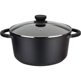 Kochtopf GSW "SilcoGuss noir", schwarz, H:13,5cm &Oslash;:28cm, T&ouml;pfe, Kochtopf, Induktion
