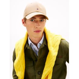 Baseball Cap Tommy Hilfiger "TH FLAG COTTON 6 PANEL CAP", Herren, driftwood taupe, Web, Baumwolle, Caps