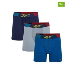 Reebok 3er-Set: Boxershorts "Dyer" in Dunkelblau/ Hellblau/ Blau - 60% | Größe M | Herren-waesche