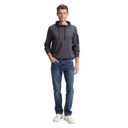 Tom Tailor Longsleeve in Anthrazit/ Dunkelblau - 55% | Gr&ouml;&szlig;e XL | Herrenshirts