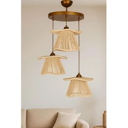 Opviq Hängeleuchte in Creme/ Gold - (B)50 x (H)75 cm - 72% | Haengeleuchten-deckenleuchten