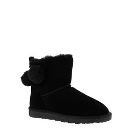 NICEBAY Leder-Winterboots "Ekutna" in Schwarz - 78% | Gr&ouml;&szlig;e 38 | Damen-stiefel