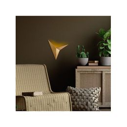 Opviq Wandleuchte "Kus-Nuw" in Gold - (B)34 x (H)34 cm - 72% | Wandleuchten