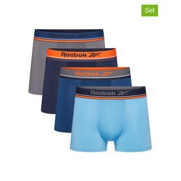 Reebok 4er-Set: Boxershorts in Dunkelblau/ Hellblau/ Grau - 61% | Größe L | Herren-waesche