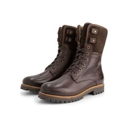 TRAVELIN' Leder-Boots in Braun - 53% | Gr&ouml;&szlig;e 44 | Damen-stiefel