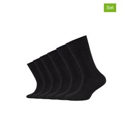Camano 6er-Set: Socken in Schwarz - 43% | Größe 23-26 | Babysocken-strumpfhosen