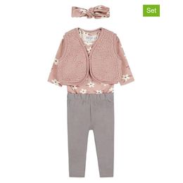 Dirkje 4tlg. Outfit in Rosa/ Grau - 47% | Größe 68 | Baby-bodys