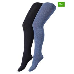 Camano 2er-Set: Strumpfhosen in Blau - 43% | Größe 134/146 | Babysocken-strumpfhosen