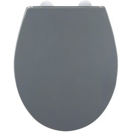 WC-Sitz Wenko "Ostuni", grau, B:37cm L:44,5cm, Thermoplast, WC-Sitze