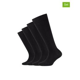 Camano 4er-Set: Socken in Schwarz - 44% | Größe 35-38 | Babysocken-strumpfhosen