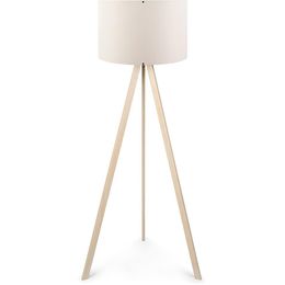 Opviq Standleuchte "Ayd" in Creme/ Natur - (H)140 cm - 75% | Stehleuchten