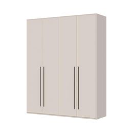 Dreht&uuml;renschrank Places of Style "Opera mit oder ohne Kranz inkl. LED-Beleuchtung, B: 92,137 oder 182 cm", cashmere, B:182cm H:224cm T:56cm, FSC-zertifizierter Holzwerkstoff, MDF, Schr&auml;nke, Dreht&uuml;renschrank, UV lackiert, Soft Close Funktion, H&ouml;henverstellbare F&uuml;&szlig;e