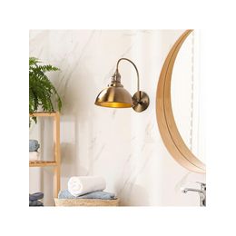Opviq Wandleuchte in Gold - (B)27 x (H)36 cm - 75% | Wandleuchten