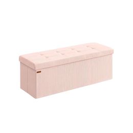 Songmics Aufbewahrungsbank in Rosa - (B)110 x (H)38,5 x (T)35,5 cm - 13% | Sitzmoebel