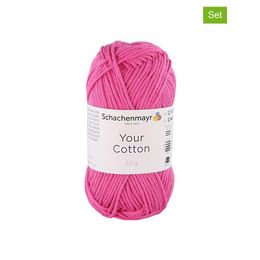 Schachenmayr since 1822 10er-Set: Baumwollgarne ''Your Cotton'' in Pink - 10x 50 g - 12% | Kreativbedarf-diy