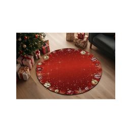 Conceptum Hypnose Kurzflor-Teppich ''Crp-Yrlk26-2'' in Rot - 37% | Größe 100x100 cm |