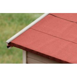 Dachbahn Karibu, rot, Dachpappen, selbstklebend, 0,5 m breit, 2,5 qm, rot