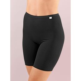 Lange Unterhose Speidel, Damen, Gr. 44, 2 Stk., schwarz, 92% Baumwolle, 8% Elasthan, Unterhosen Lange Unterhose
