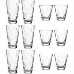 Leonardo Gl&auml;serset, Klar, Glas, 12-teilig, 26.2x16.5x17.5 cm, Essen & Trinken, Gl&auml;ser, Gl&auml;ser-Sets