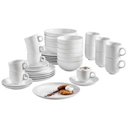 Johann Lafer Kombiservice Lafer Pure, Wei&szlig;, Keramik, 42-teilig, Uni, 200 ml,200 ml,400 ml,450 ml, Lfgb, hitzebest&auml;ndig, Essen & Trinken, Geschirr, Geschirr-Sets, Kombiservice