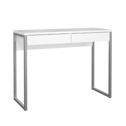 Mid.you Schreibtisch, Wei&szlig; Hochglanz, Holzwerkstoff, 2 Schublade(n) Schubladen, Kufe, 40.0x76.5x101.6 cm, Arbeitszimmer, Schreibtische, B&uuml;rotische
