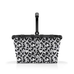 Reisenthel Einkaufskorb Carrybag frame leo nero, Mehrfarbig, Textil, 22 L, 48x29x28 cm, Freizeit, Koffer & Taschen, Einkaufsk&ouml;rbe