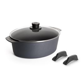 Woll Br&auml;ter Diamond Lite, Schwarz, Metall, 6 L, oval, 31x26x11 cm, backofengeeignet,backofengeeignet, kratzfest, antihaftbeschichtet, Kochen, T&ouml;pfe, Br&auml;ter