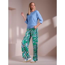 3/4 Arm-Pullover Heine "Pullover", Damen, Gr. 34, himmelblau, 42% Viskose, 30% Lyocell, 28% Polyester, unifarben, Pullover