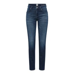 5-Pocket-Jeans Brax "Style SHAKIRA", Damen, Gr. 36K18, Kurzgrößen, blau, Denim/Jeans, 62% Baumwolle, 30% Lyocell, 6% Elastomultiester, 2% Elasthan, Jeans 5-Pocket-Jeans