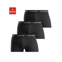 Trunk "Low Rise Trunk 3 PACK", Herren, Gr. L, 3 Stk., schwarz, Obermaterial: 95% Baumwolle, 5% Elasthan, Calvin Klein Underwear, Unterhosen, mit Logo-Stretchbund, Topseller