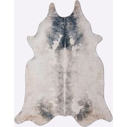 Teppich Gr. 1, natur, schwarz, B:70cm H:3mm L:90cm, Kunstfaser, Polyester, Teppiche, Teppich