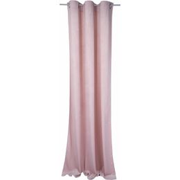 Tom Tailor HOME Vorhang »FRENCH VELVET« Ösen 1 Stk. tlg. HxB: 245x135 rosé Obermaterial: 100% Polyester 245 cm