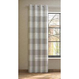 Neutex for you! Vorhang &raquo;SONORA&laquo; &Ouml;sen 1 Stk. tlg. 3D Musterung im Leinen-Look taupe Obermaterial: 100% Polyester 245 cm