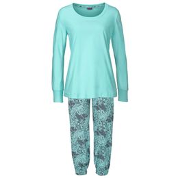 Buffalo Pyjama Damen Gr&ouml;&szlig;e XS t&uuml;rkis / taubenblau Winterkleid