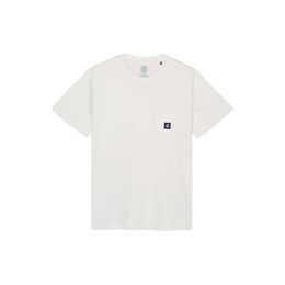 T-Shirt Element "Icon Label Pocket", Herren, Gr. L, optic wei&szlig;, 100% Baumwolle, Shirts T-Shirt