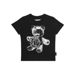 T-Shirt Philipp Plein "Teddy", Jungen, Gr. 10, 02, schwarz, Obermaterial: 100% Baumwolle, Shirts T-Shirt