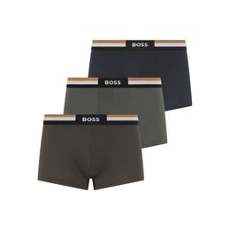 Trunk BOSS "Trunk 3P Motion", Damen, Gr. L, 3 Stk., open miscellaneous 983, Jersey, Obermaterial: 57% Baumwolle, 38% Polyester, 5% Elasthan, k&ouml;rpernah, Unterhosen, mit elastischem Bund