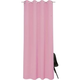 Tom Tailor HOME Vorhang &raquo;Dove Signature&laquo; &Ouml;sen 1 Stk. tlg. mit aufgesticktem Markenlogo altrosa/rosa Obermaterial: 63% Polyester, 37% Baumwolle 250 cm